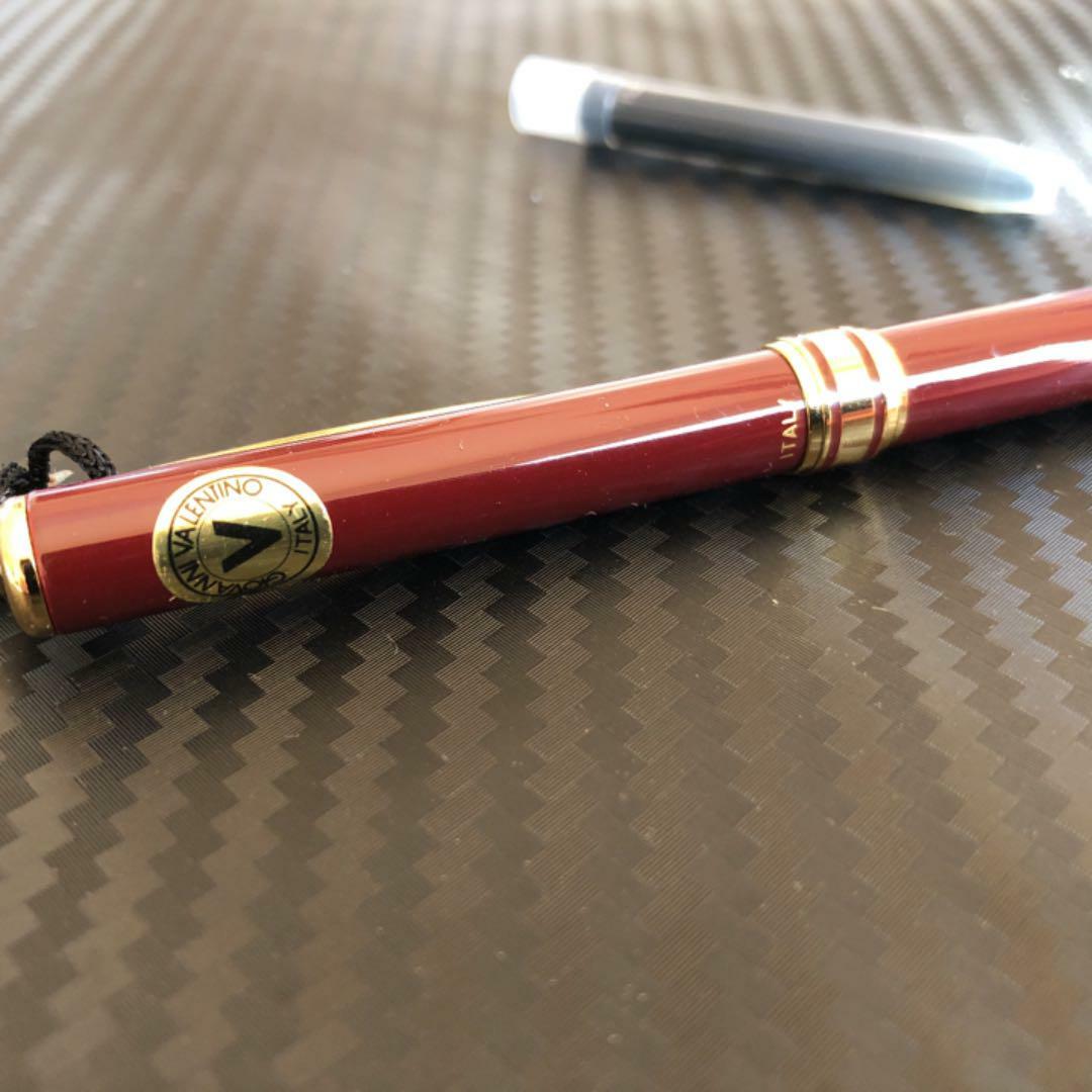 GIOVANNI VALENTINO Fountain pen made in italy wine red stationery w ...
