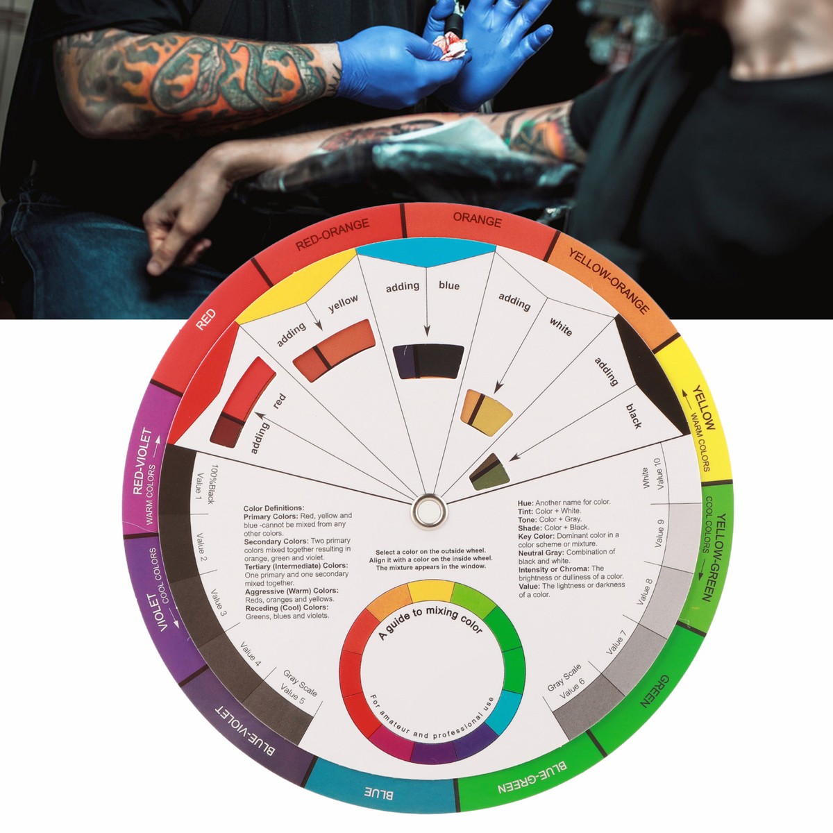 Green Color Wheel Tattoo Got To End Off My Saturday With A Banger!