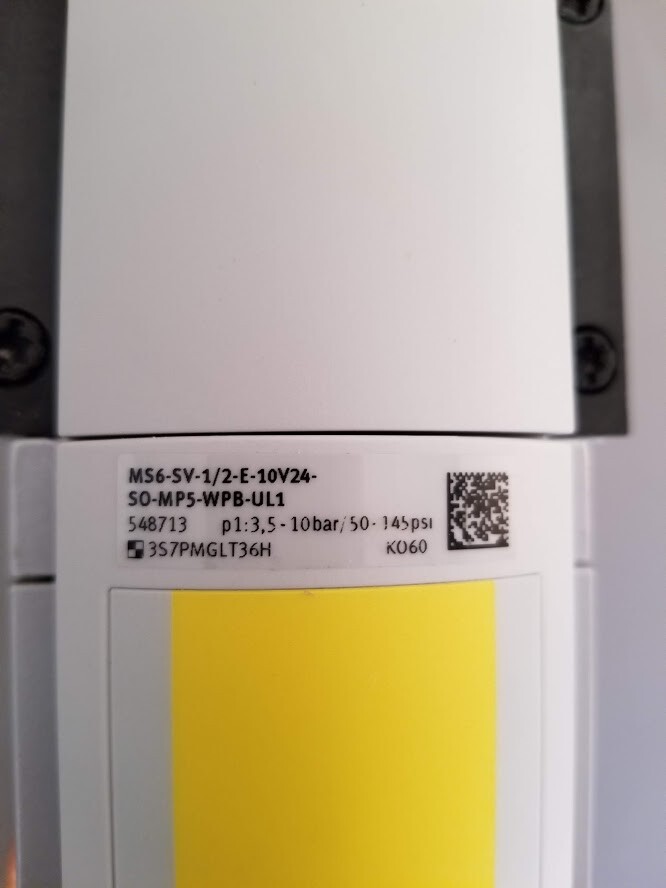 FESTO MS6-SV-1/2-E-10V24-SO-MP5-WPB-UL1 SOFT START QUICK EXHAUST VALVE ...