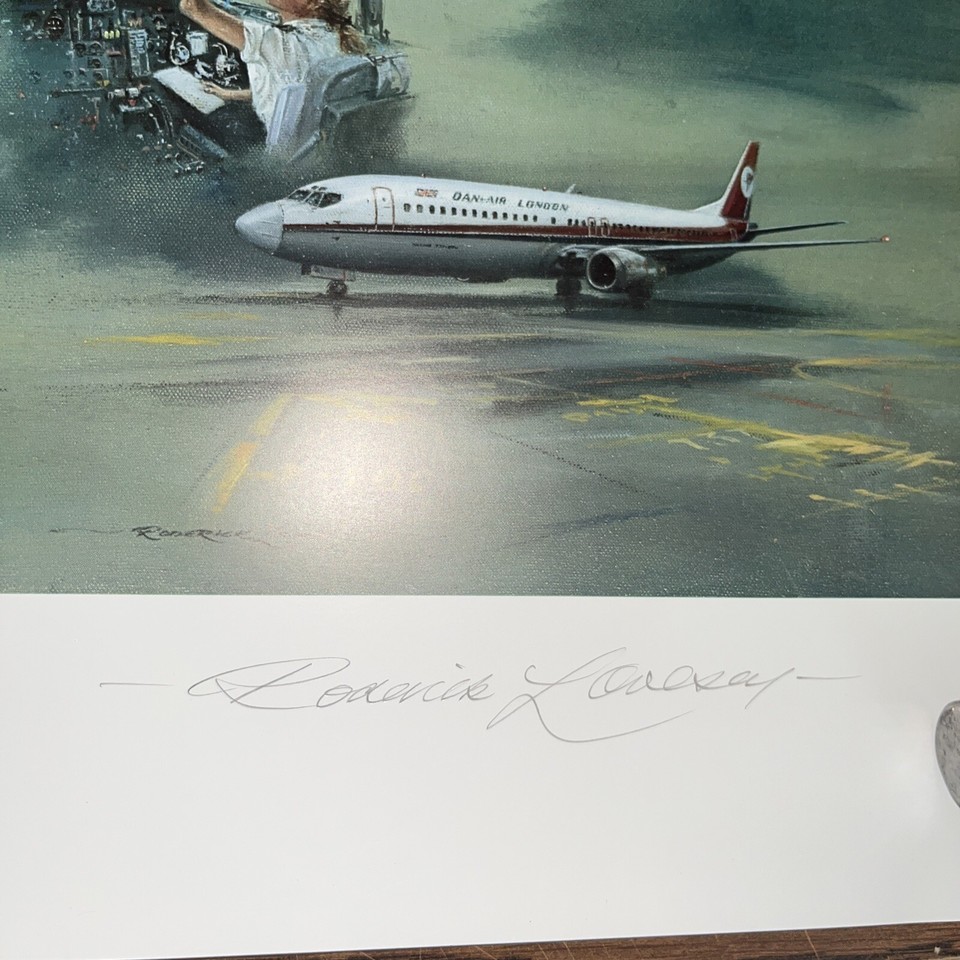 Signed Roderick Lovesey Print: A Tribute to Women Aviators Feat Amelia ...