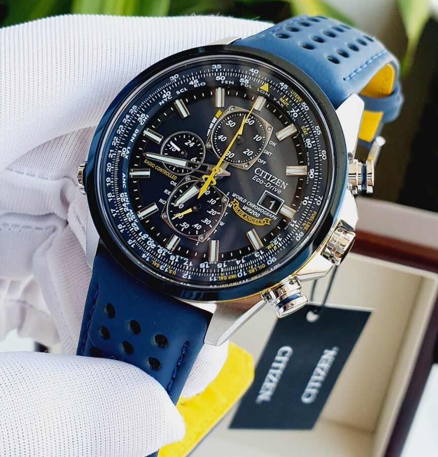 Citizen Blue Angels World Chronograph Eco Drive Men's Watch AT8020-03L ...