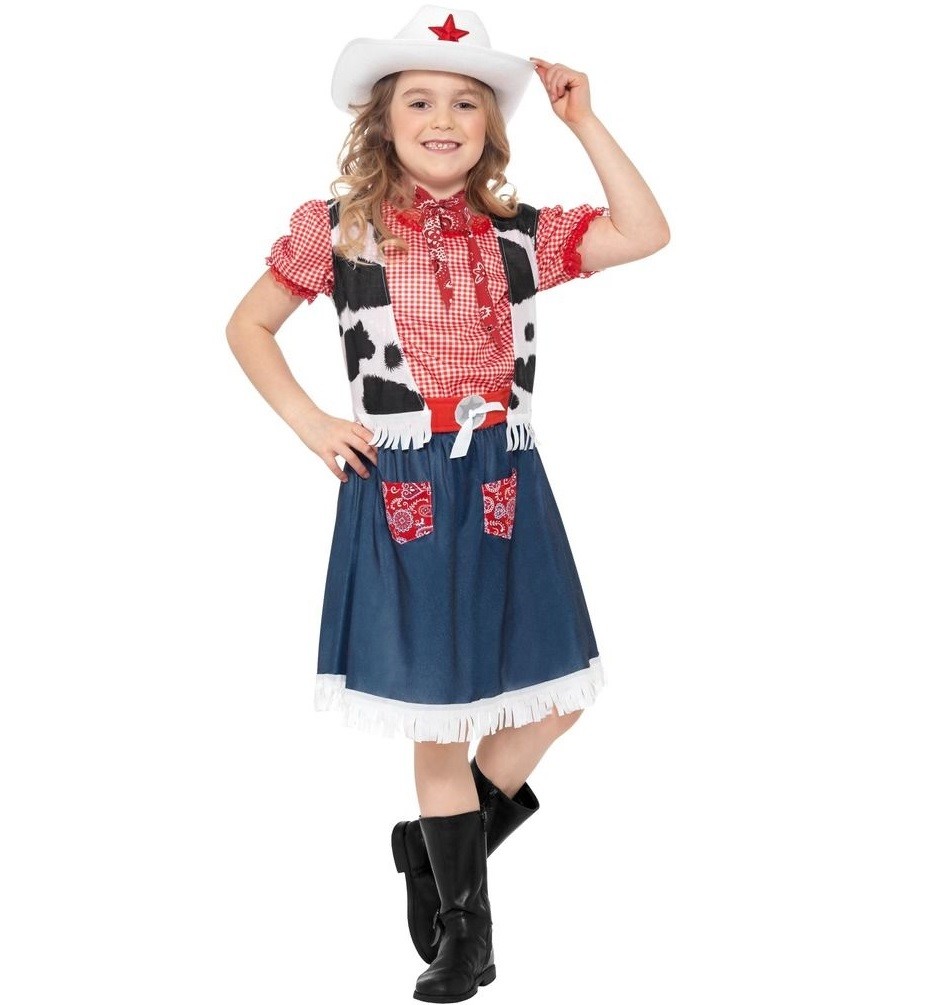 Childs Fancy Dress Cowgirl Sweetie Costume Girls Cow Girl Outfit by ...