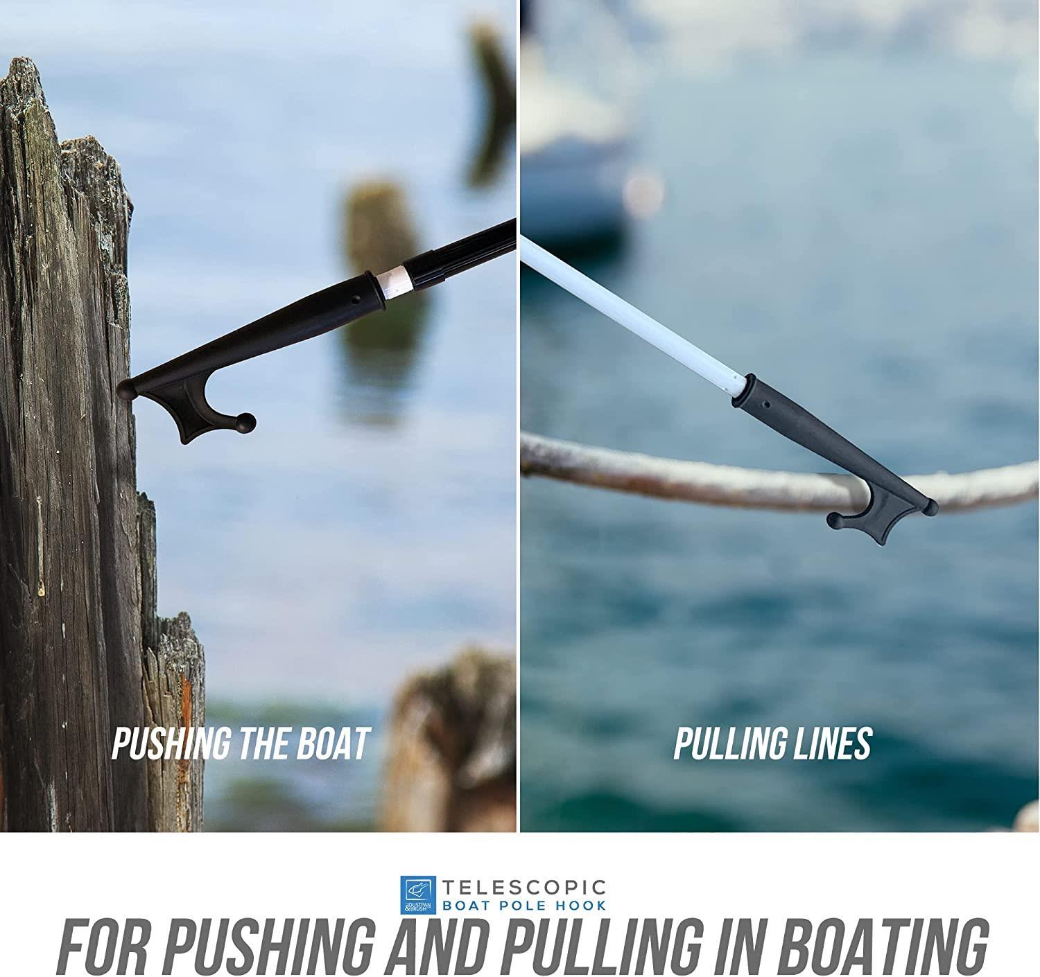 Telescopic Boat Hook Pole Extendable 126cm - 220cm Yacht Kayak Dock ...