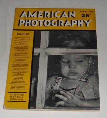 April 1939 AMERICAN PHOTOGRAPHY MAGAZINE SUPERSTITION DRY MOUINTING w ...
