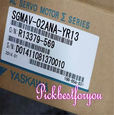 Original YASKAWA SGMAV-02ANA-YR13 200W 200V 1.5A 0.637N.m Servo Motor # ...