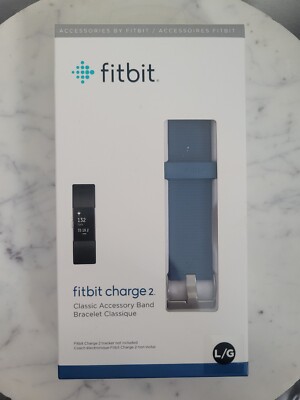 Fitbit Charge 2 Classic Accessory Band Bracelet Authentic Fitbit Blue ...