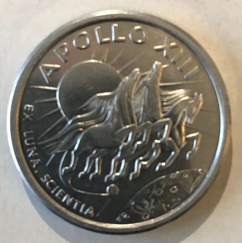 Vintage Apollo XIII 13 Space Token Coin 1995 UCS A13 Aluminum OUTER ...