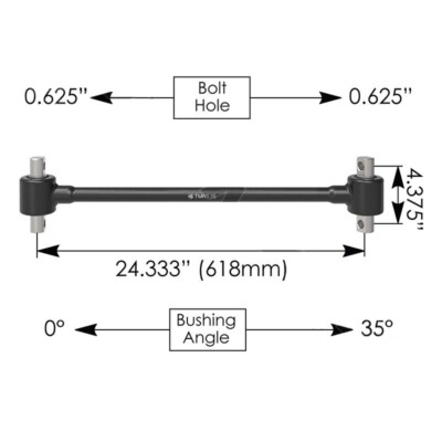 Torque Rod 24.330in Freightliner part #1616749002 part # TMR535 | eBay
