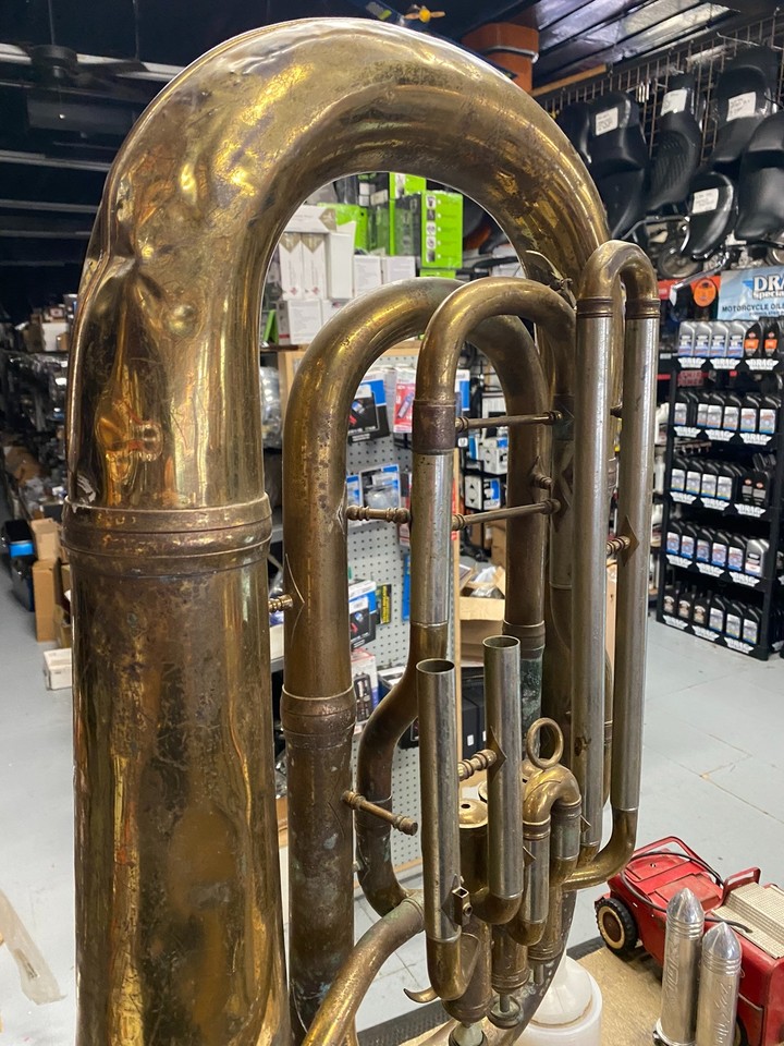 Vtg York Master Eb Tuba Horn Baritone Euphonium Musical instrument Band ...