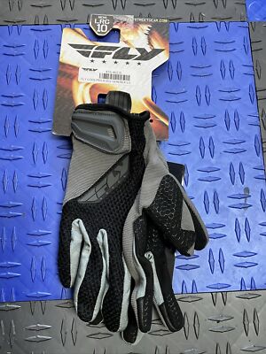 Fly Racing CoolPro Gloves Large Black/Gray - Discontinued Color | eBay