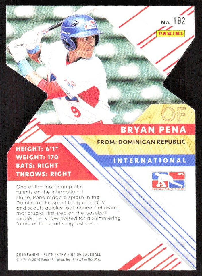 2019 3393B Panini Elite Extra Edition Status Die Cut Purple Bryan Pena 060/125 | eBay