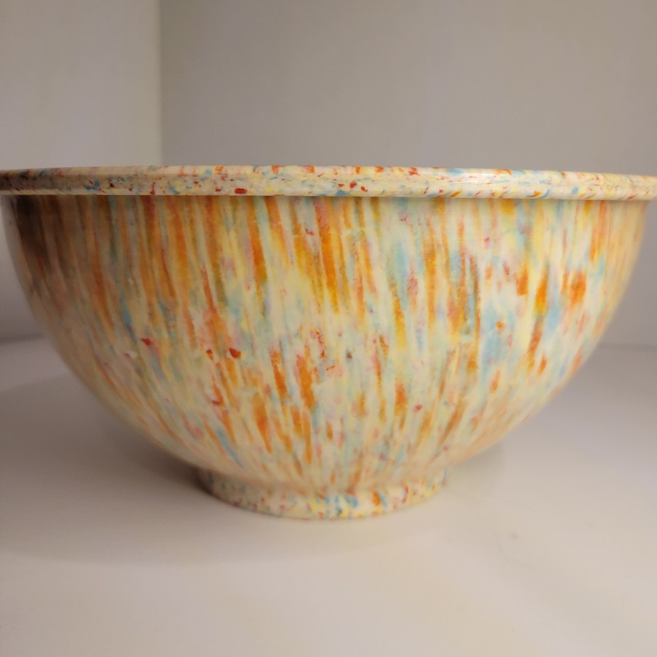 Vintage 1960s Texas Ware 118 Confetti Melamine Mixing Bowl 10x4.5" Tan ...