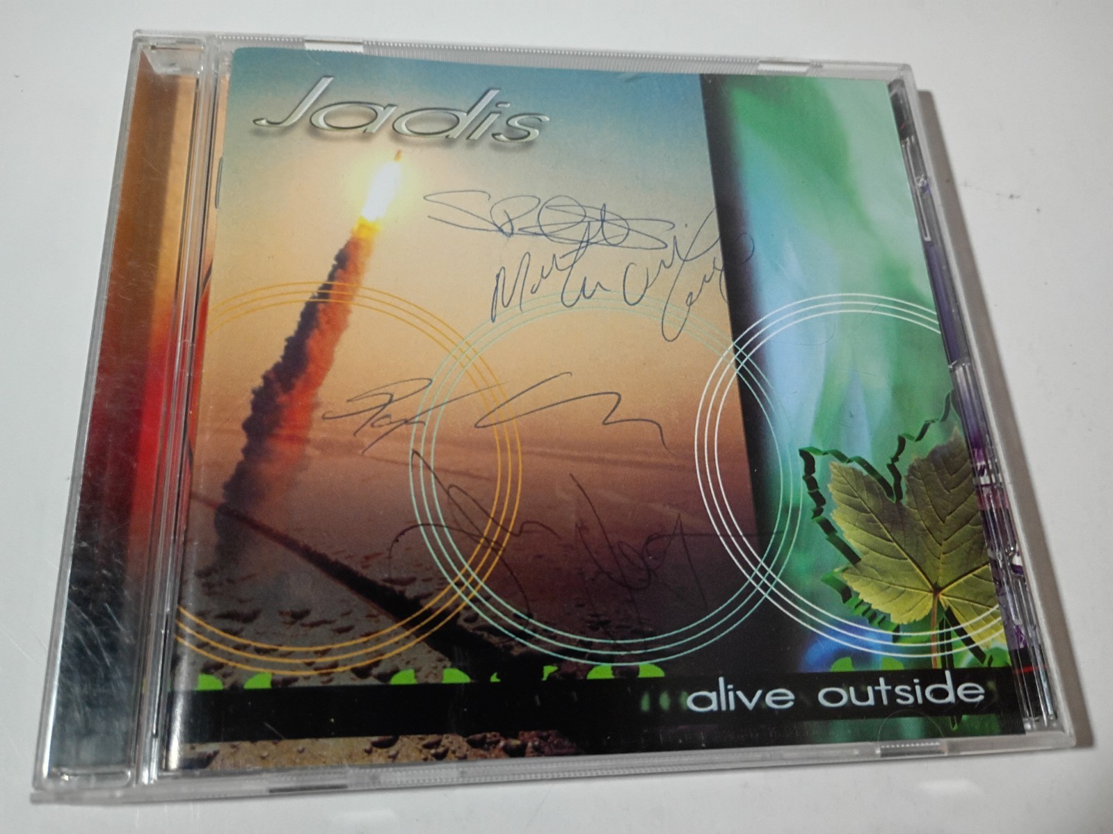 SIGNED Jadis Alive Outside CD, 2001 (Autographed By The Entire Band ...
