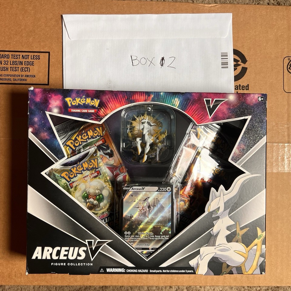 Pokémon TCG Arceus V Figure Collection Box w/Promo Card and Cosmic Eclipse Pack | eBay