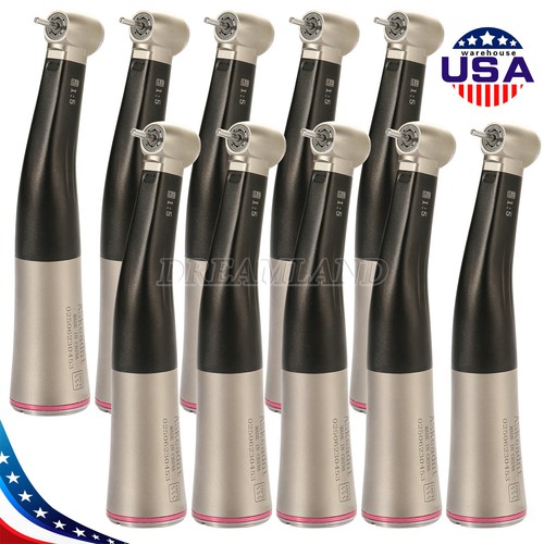 NSK Ti-MAX X95L Style Dental 1:5 LED Fiber Optic Contra Angle Handpiece ...