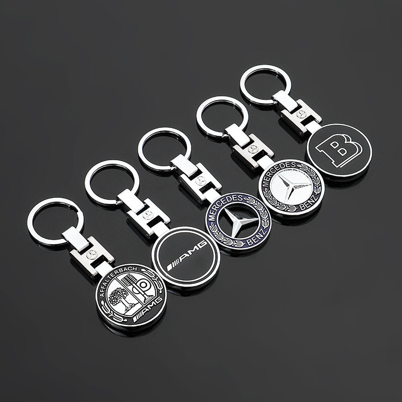 MERCEDES BENZ AMG Logo Metal Car Keyring Keychain Metal Key Ring AUS ...