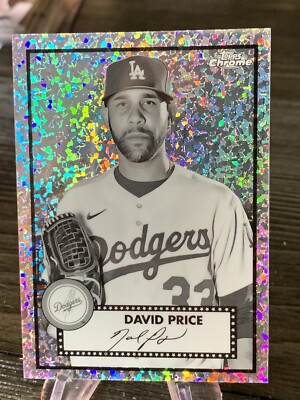 2021 Topps Chrome Platinum Ann. Black & White Mini Diamonds #444 David ...