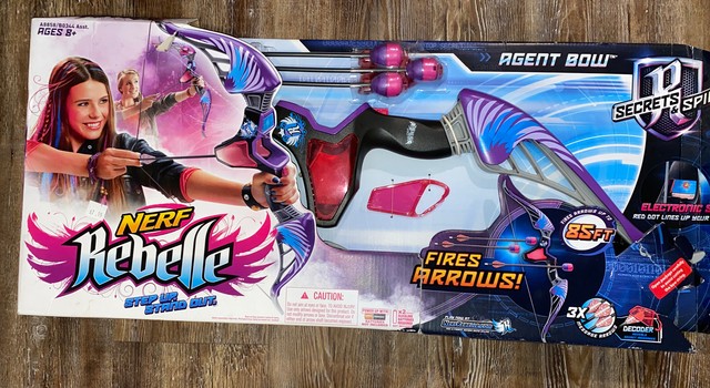 Nerf Rebelle Agent Bow Blaster with purple arrows for sale online | eBay