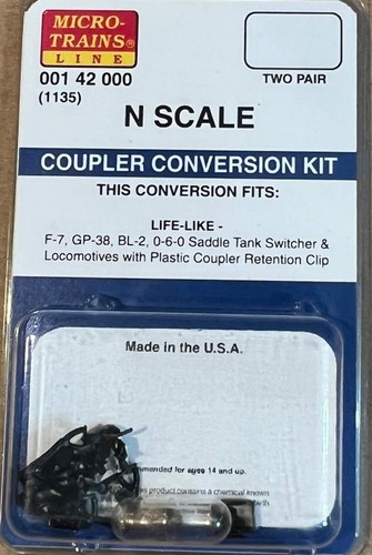 Micro-Trains N Scale 001 42 000 (1135) Locomotive Coupler Conversion ...