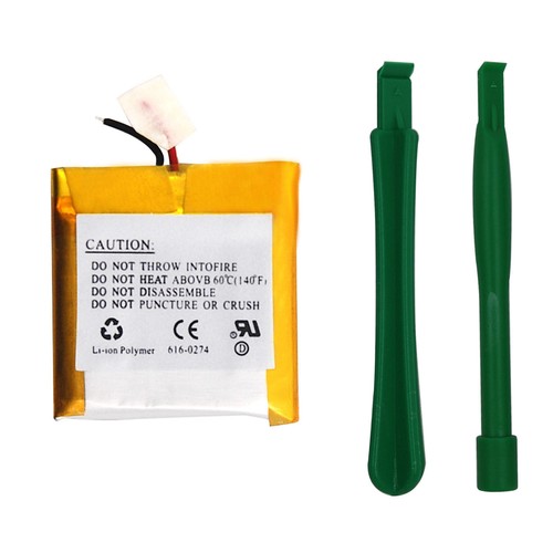 Replacement Battery for iPod Shuffle 2 Gen., 3.7V 120mAH Li-Polymer ...