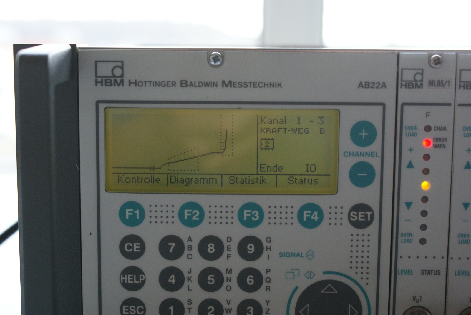 HBM Hottinger Baldwin Messtechnik MGC press with ML85 and AP85 & AB22A MGCplus | eBay