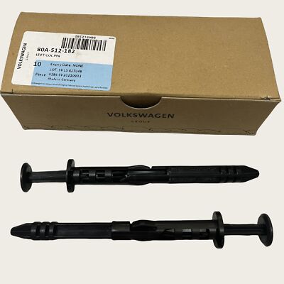 2x Shield Pins Black Plastic for VW ID.3 Touareg Cayenne Audi Q5 Q7 A6 ...