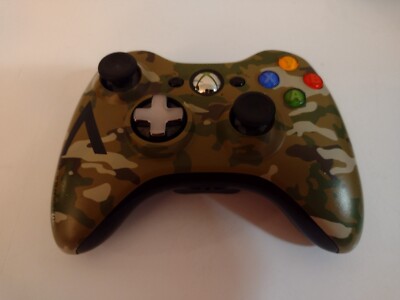 Xbox 360 Camouflage Halo Edition Wireless Controller Tested Beautiful ...