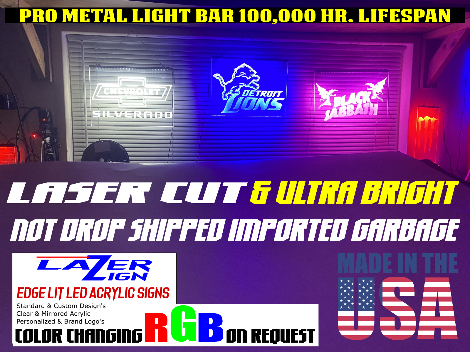 vintage chevy c10 Led Neon Light Sign / garage / man cave | eBay