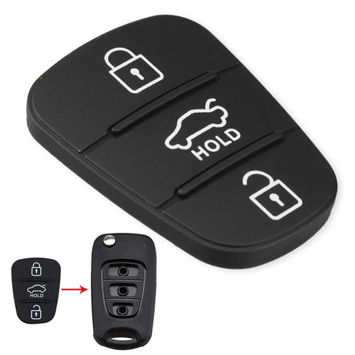 1/2/3 Automobile Remote Key Fob Professional 3 Button Rubber Pad Case ...