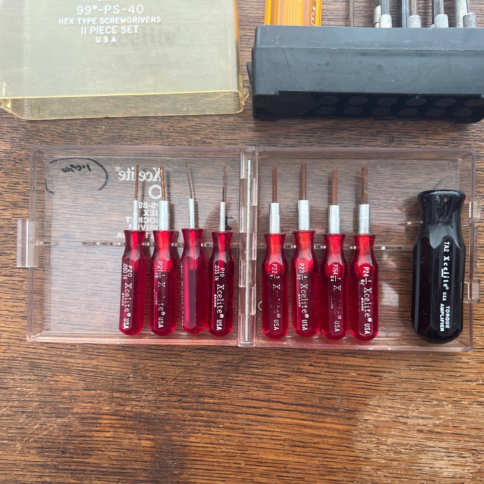 Vintage Tools Xcelite Allen Hex Key Socket Driver Set 99PS-40 & Ps 89 ...