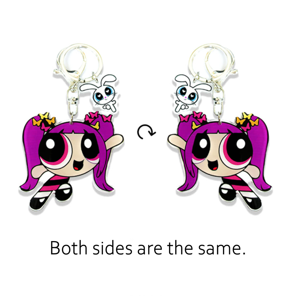NewJeans Powerpuff Girls Haerin Keychain Keyring Acryl Plush Hot New ...