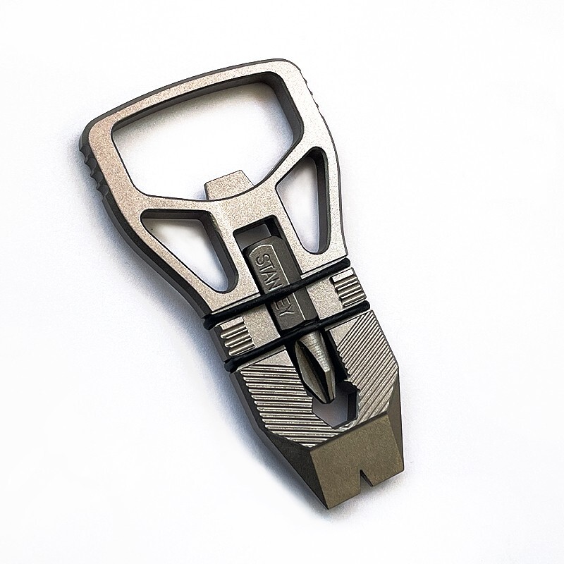 Multifunction Titanium Ti Pry Bar Crowbar Tools Opener Screwdriver Nail ...