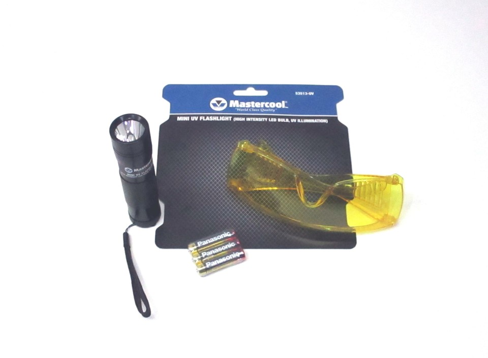 53513-UV Mastercool Mini UV Flashlight Hi Intensity with Glasses | eBay