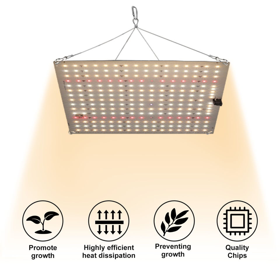 4×4FT LED Grow Light 8900W Coverage Dual Switch Full Spectrum Grow Lamp ...
