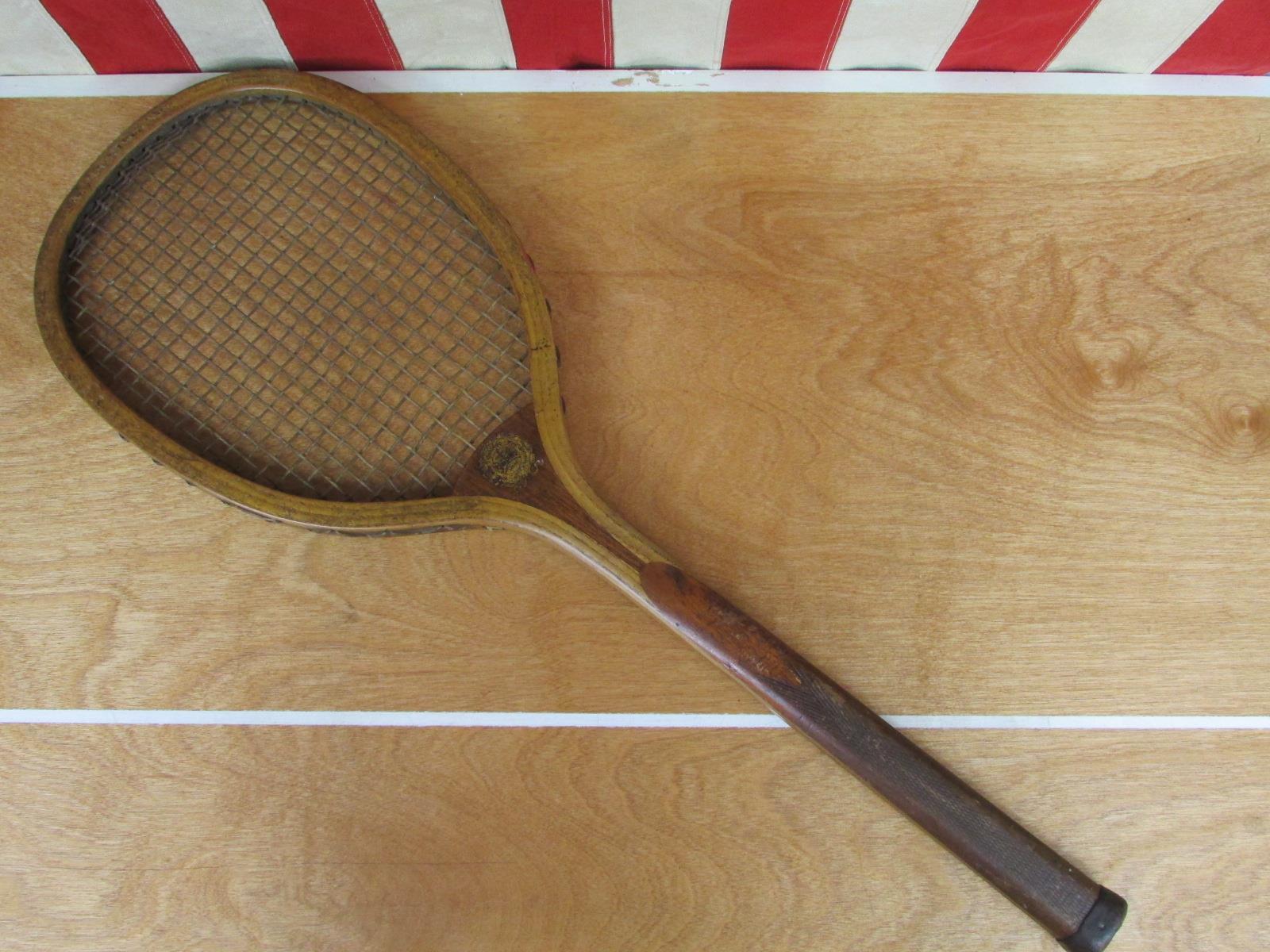 Vintage Antique Spalding Wood Tennis Racquet Transitional 1900s-1910s ...