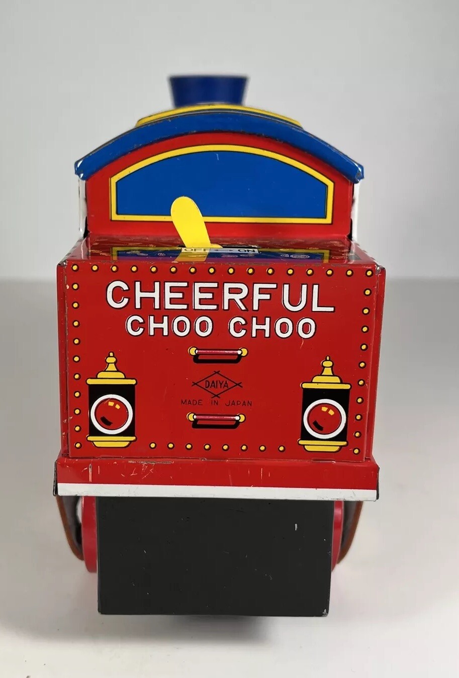 Vintage Daiya Tin Battery Operated Cheerful Choo Choo Train Engine ...
