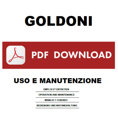 GOLDONI serie SUPER 600 Manuale Uso Manutenzione libretto istruzioni ...