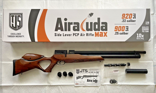 JTS Airacuda Max PCP Sidelever Repeater Pellet Air Rifle .25 cal w ...