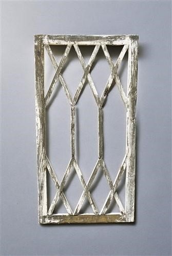 White Diamond Transom Window Frame, Wood Decorative Panel ...