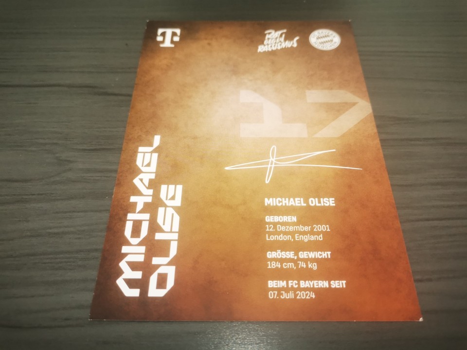 Michael Olise hand signed FC Bayern München Club autograph card | eBay