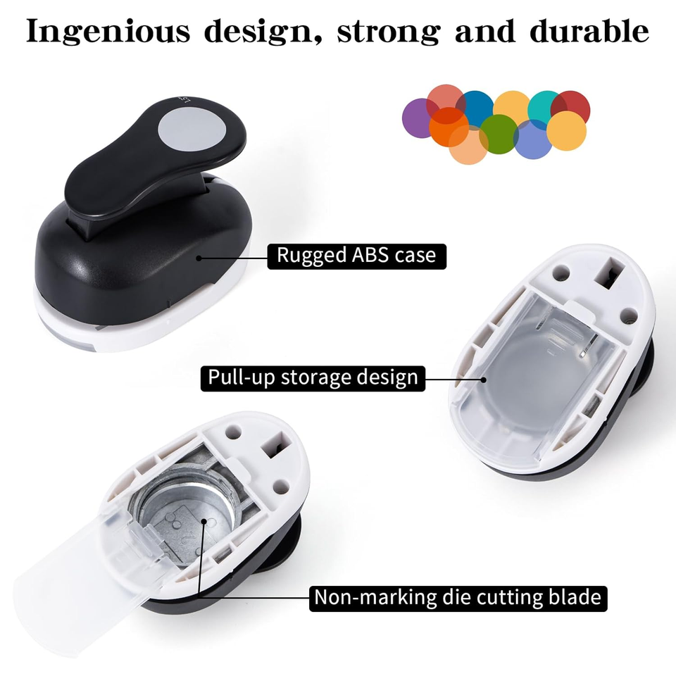 Circle Punch for Paper Crafts 3 Pack, Paper Punches for Crafting 1 ...