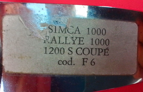 Springalex Rare Volant Cuir Simca 1000 Rallye Coupé 1200S Steering ...