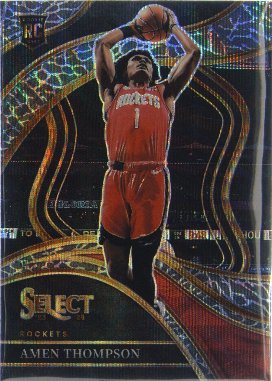 2023-24 Panini Select - Concourse Amen Thompson #96 Elephant Prizm (RC ...