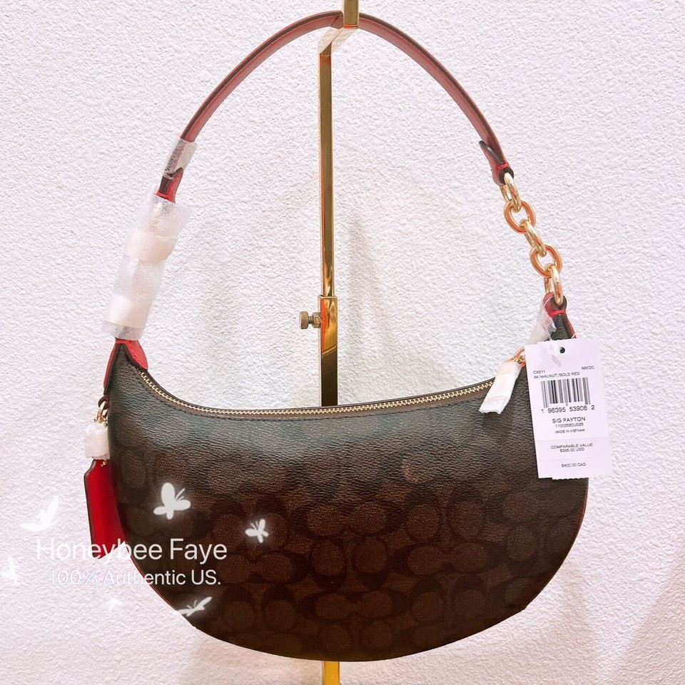 NWT Coach Payton Hobo In Signature Canvas CE619/CE620/CX811 | eBay
