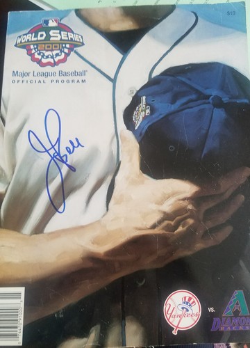 jay bell signed 2001 world series program autographed 01 ws dbacks auto ...