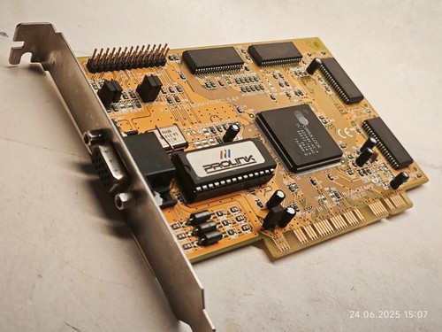 1995 Vintage PCI VGA CARD Prolink / Pixelview MVGA-CL5446P Cirrus Logic ...