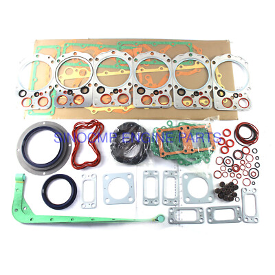 6D24 6D24T Engine Gasket Kit For Mitsubishi Hyundai Excavator Crane and ...