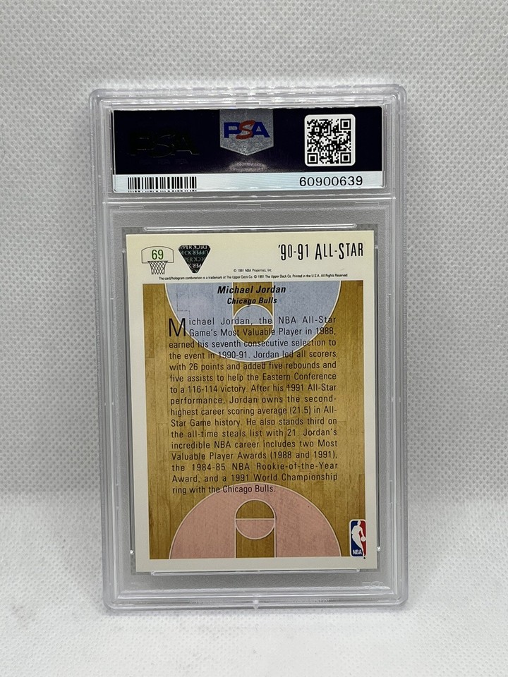 1991 Upper Deck Michael Jordan #69 PSA 7 Chicago Bulls GOAT HOF MVP ...