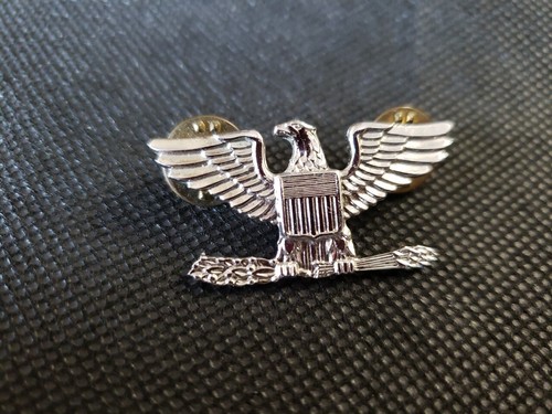 COLONEL US MARINES COLLAR HAT PIN EAGLE RANK O-6 MILITARY INSIGNIA (T ...