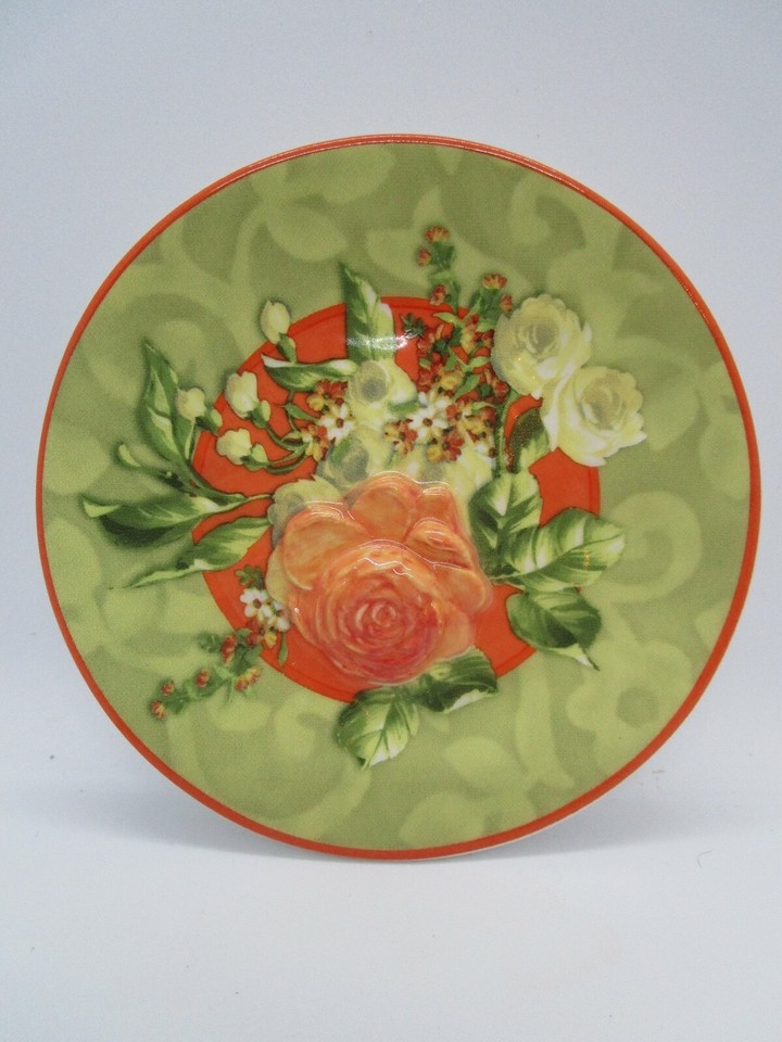 New Set Of 3 3-D Unique Flower Plates ~ Beautiful Multicolor | eBay